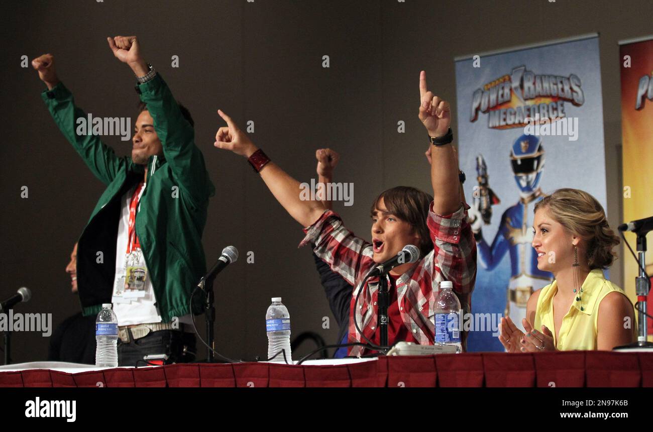 "Power Rangers Super Samurai" cast members Hector David Jr., left Alex ...