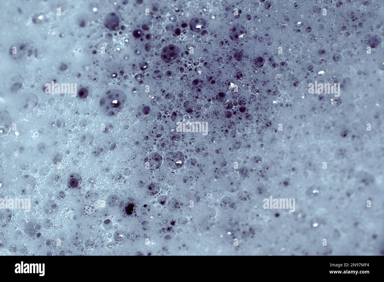 small soap bubbles on water surface, marco background Stock Photo - Alamy