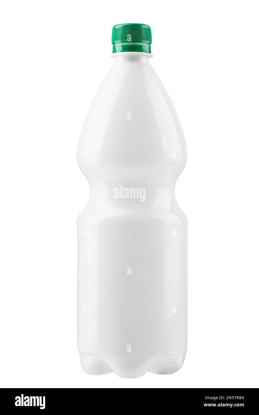 White Blank Plastic Bottle Dairy Products Such As Milk Yogurt Kefir