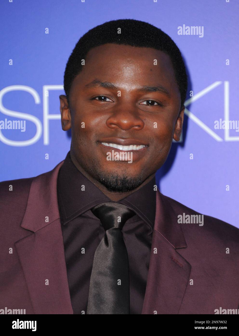 Derek Luke attends the Los Angeles premiere of "Sparkle" at Grauman's ...