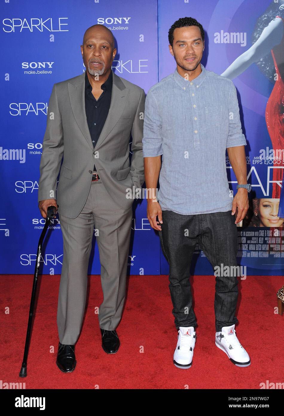 James Pickens Jr. and Jesse Williams attend the Los Angeles premiere of ...