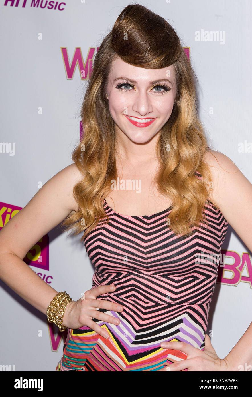 Singer Amy Heidemann of Karmin arrives on the red carpet during the ...