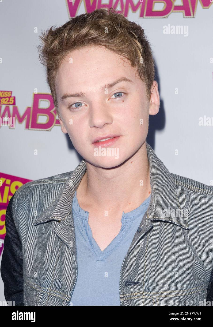 Singer Conor Maynard arrives on the red carpet during the KiSS 92.5 ...