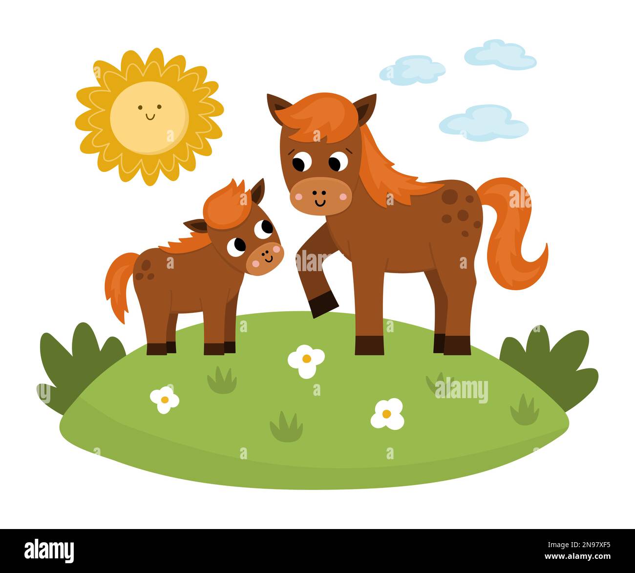 Cartoon Baby Farm Animals