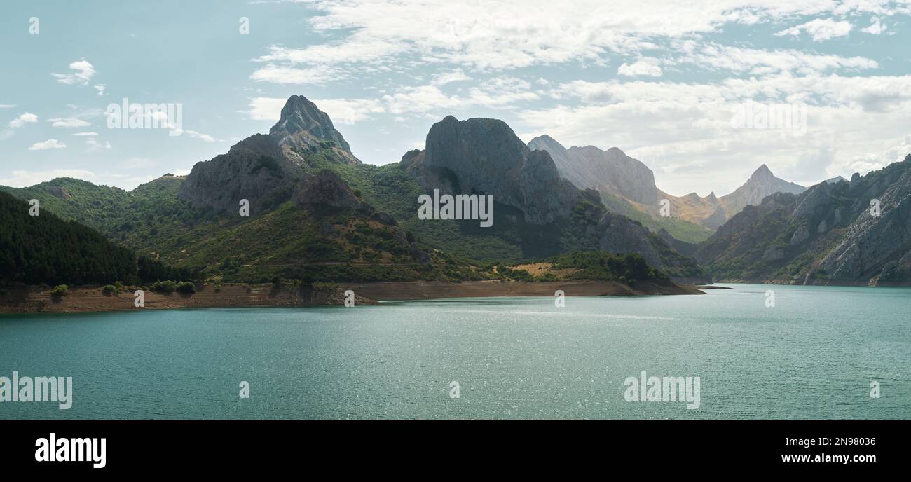 panoramic view of the gilbo peak and its nearby mountains located on ...