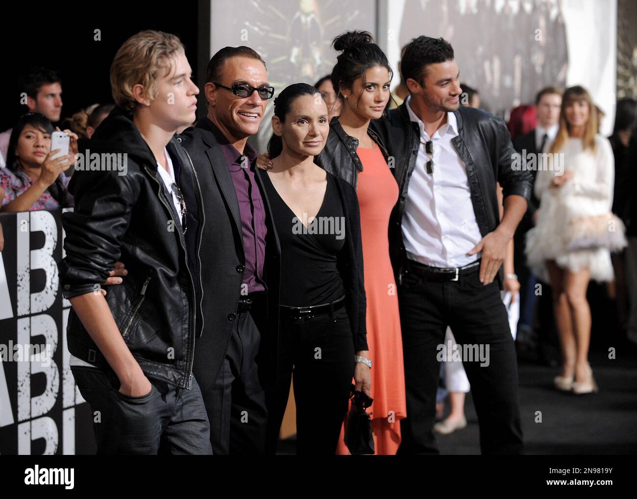 Jean-Claude Van Damme and family attend the premiere for "The ...
