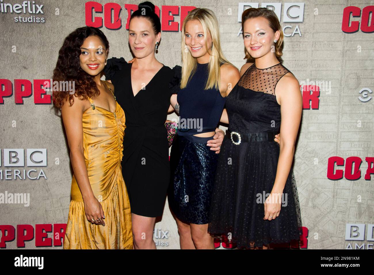 Tessa Thompson, from left to right, Franka Potente, Anastasia Griffith ...