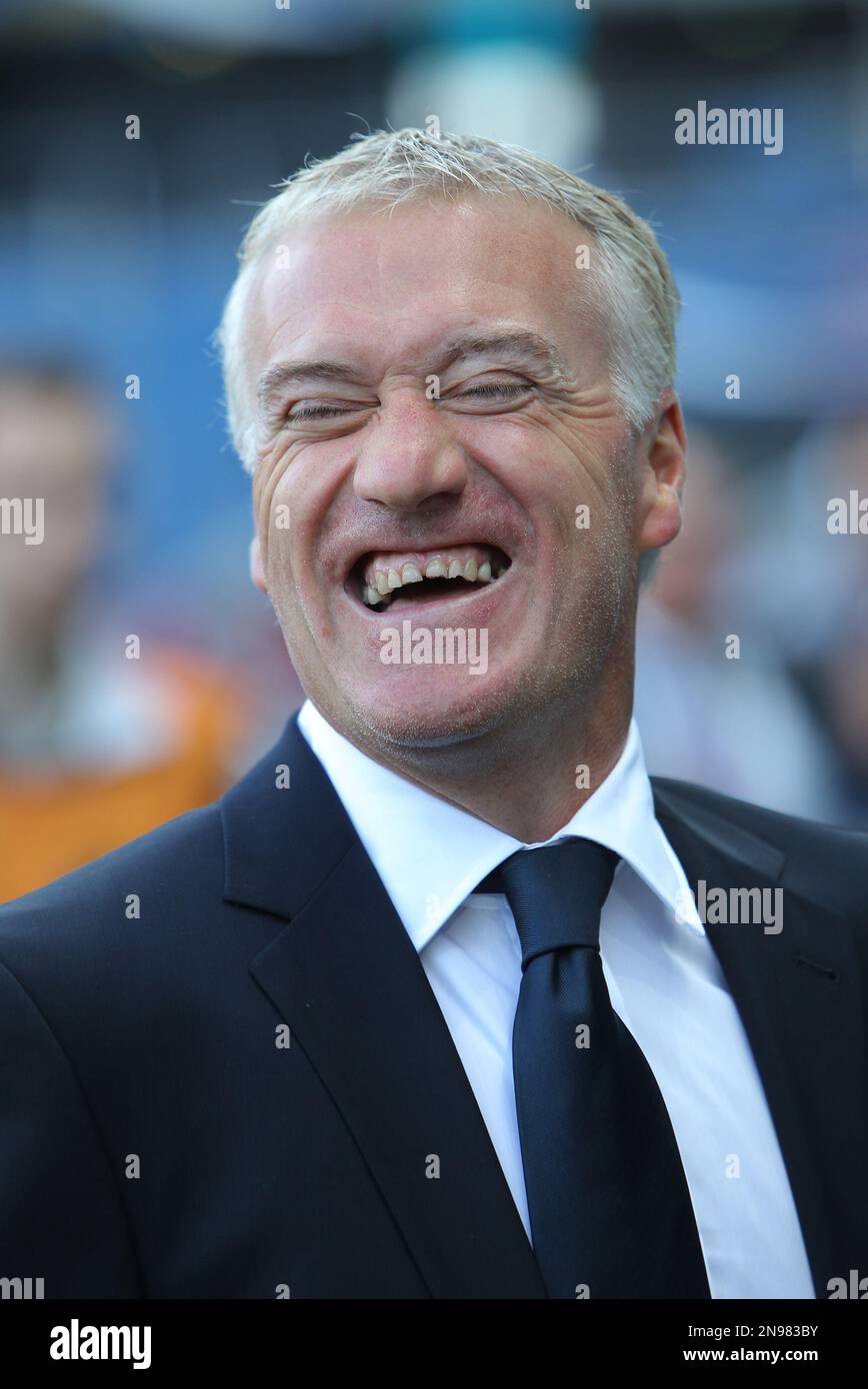 French head coach Didier Deschamps is seen prior to his friendly soccer ...