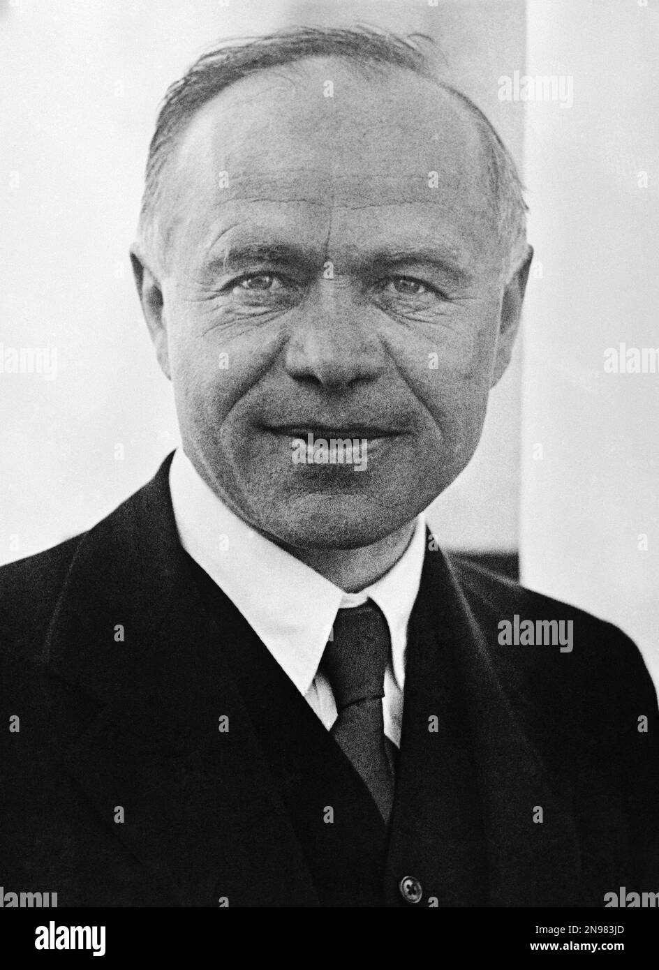 British politician and author Lord Beavebrook, Max Aitken, on board the ...