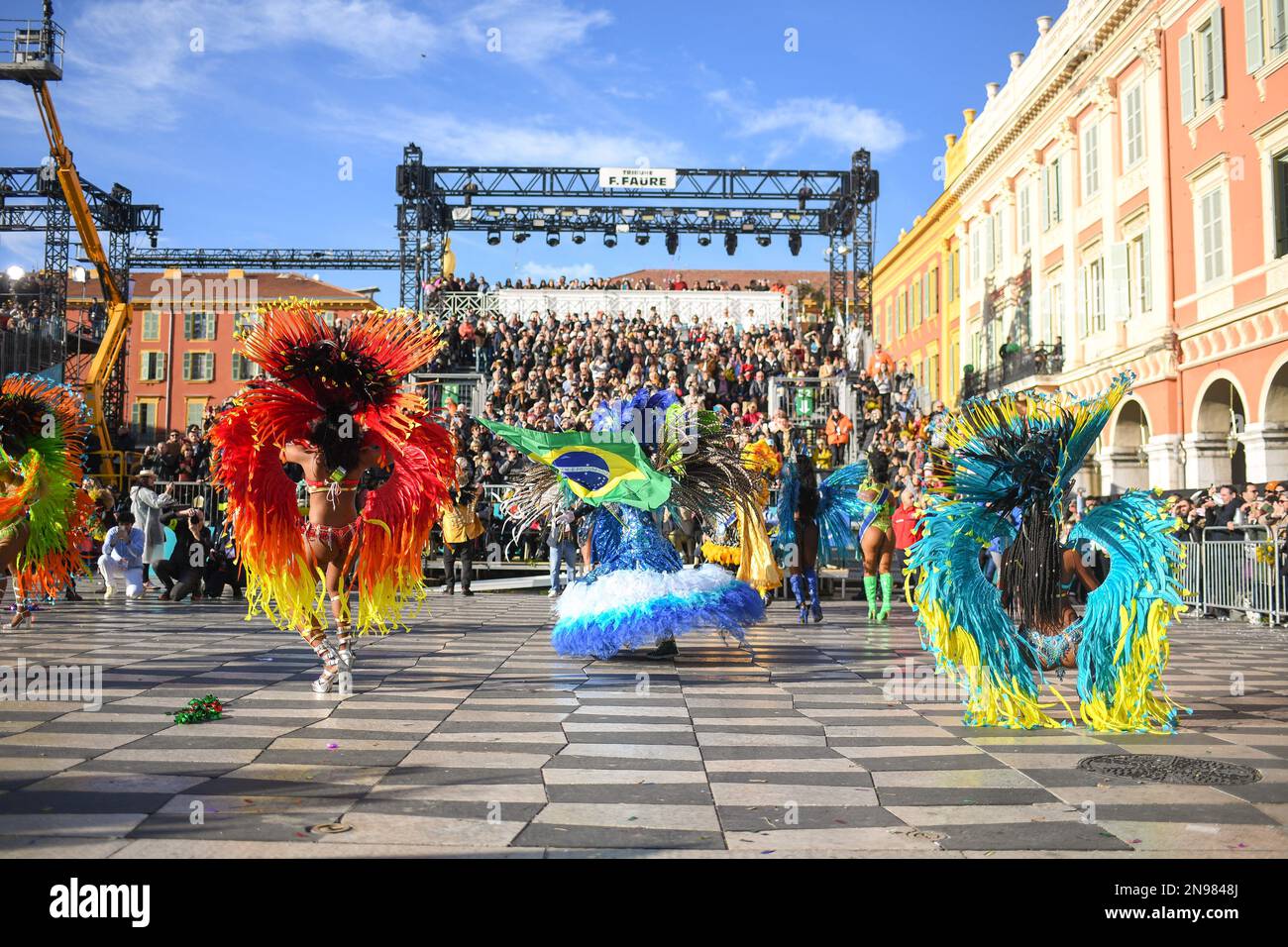 Opening parade of the 150th anniversary of the Carnival of Nice, King ...