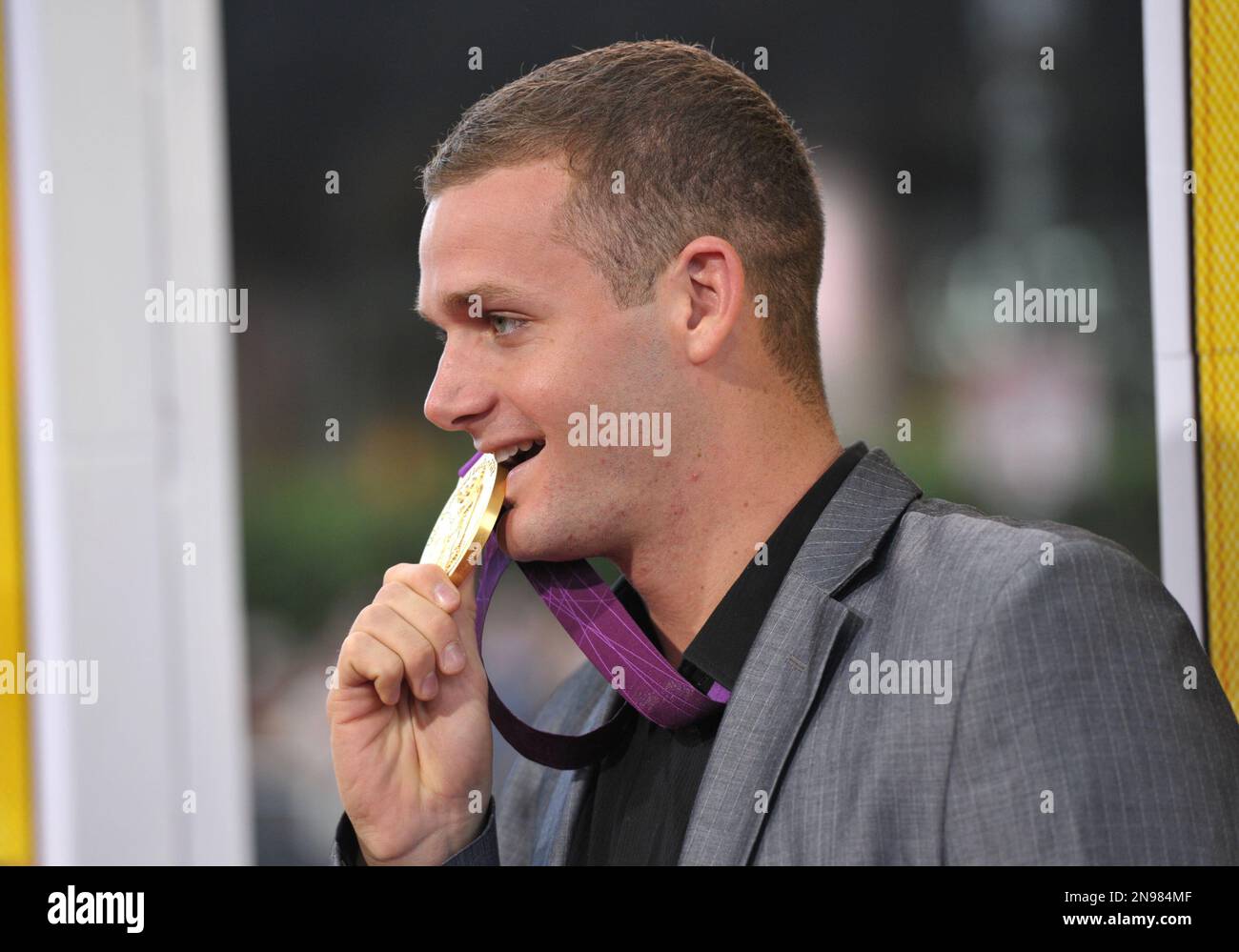 Olympic Gold Medalist Tyler Clary attends the "Hit and Run" Los Angeles ...