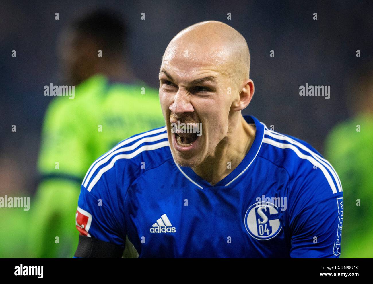 Gelsenkirchen, Germany. 10th Feb, 2023. Michael Frey (S04) FC Schalke ...