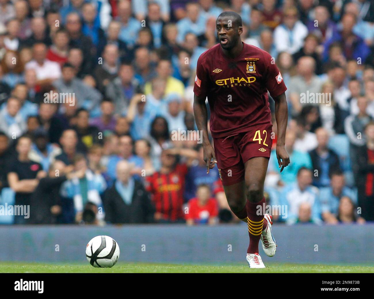 Manchester City's Yaya Toure plays against Chelsea during their English ...