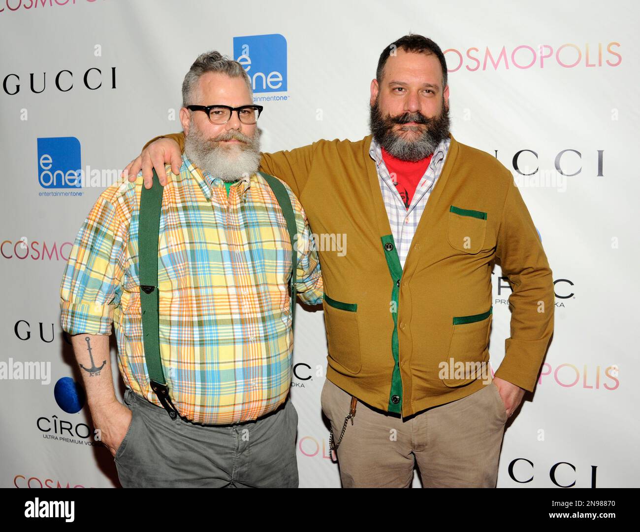 Designers Jeffrey Costello, left, and Robert Tagliapietra attend the ...