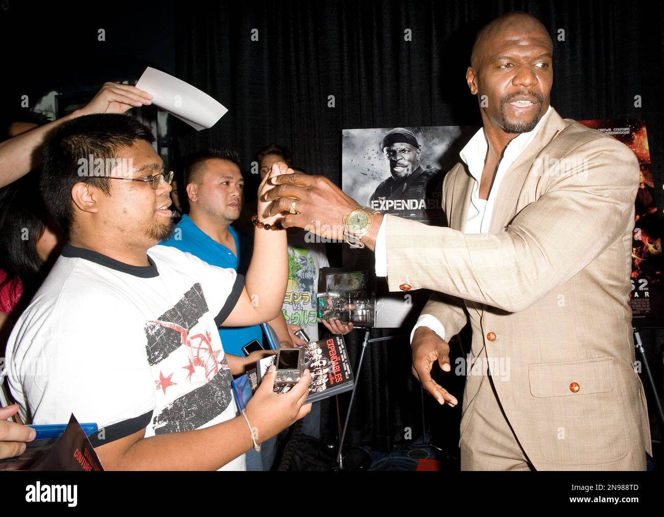 Actor Terry Crews arrives on the red carpet for the Canadian Premiere ...