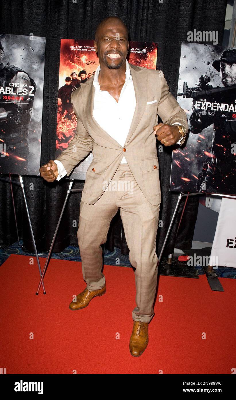 Actor Terry Crews arrives on the red carpet for the Canadian Premiere ...