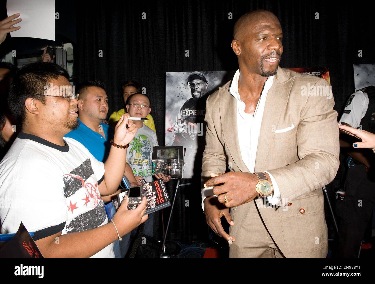 Actor Terry Crews arrives on the red carpet for the Canadian Premiere ...