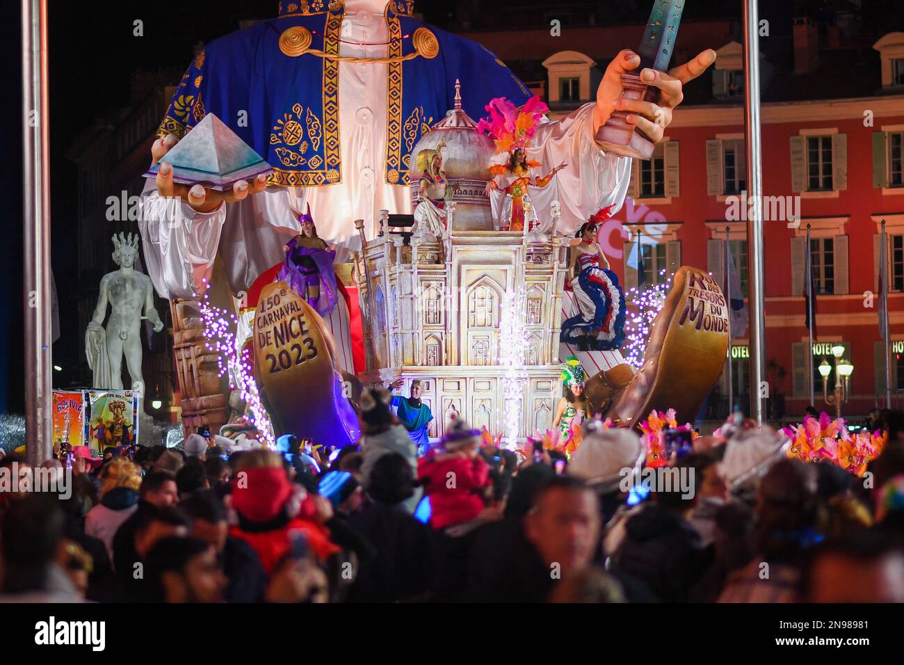 Illuminated ‘Corso carnavalesque’ (day and night) parade of the 150th ...