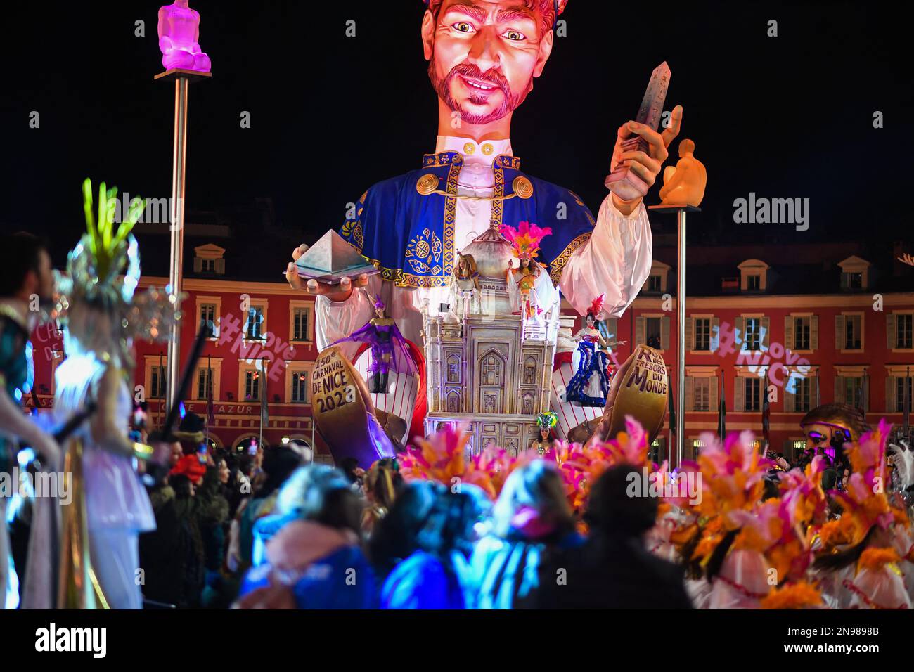 Illuminated ‘Corso carnavalesque’ (day and night) parade of the 150th ...