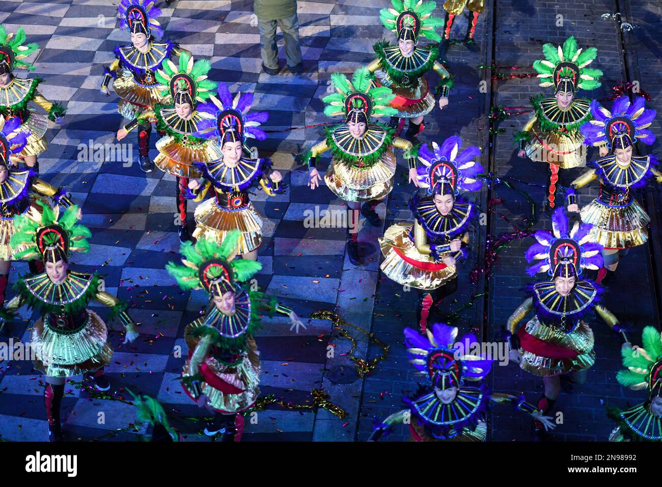 Illuminated ‘Corso carnavalesque’ (day and night) parade of the 150th ...