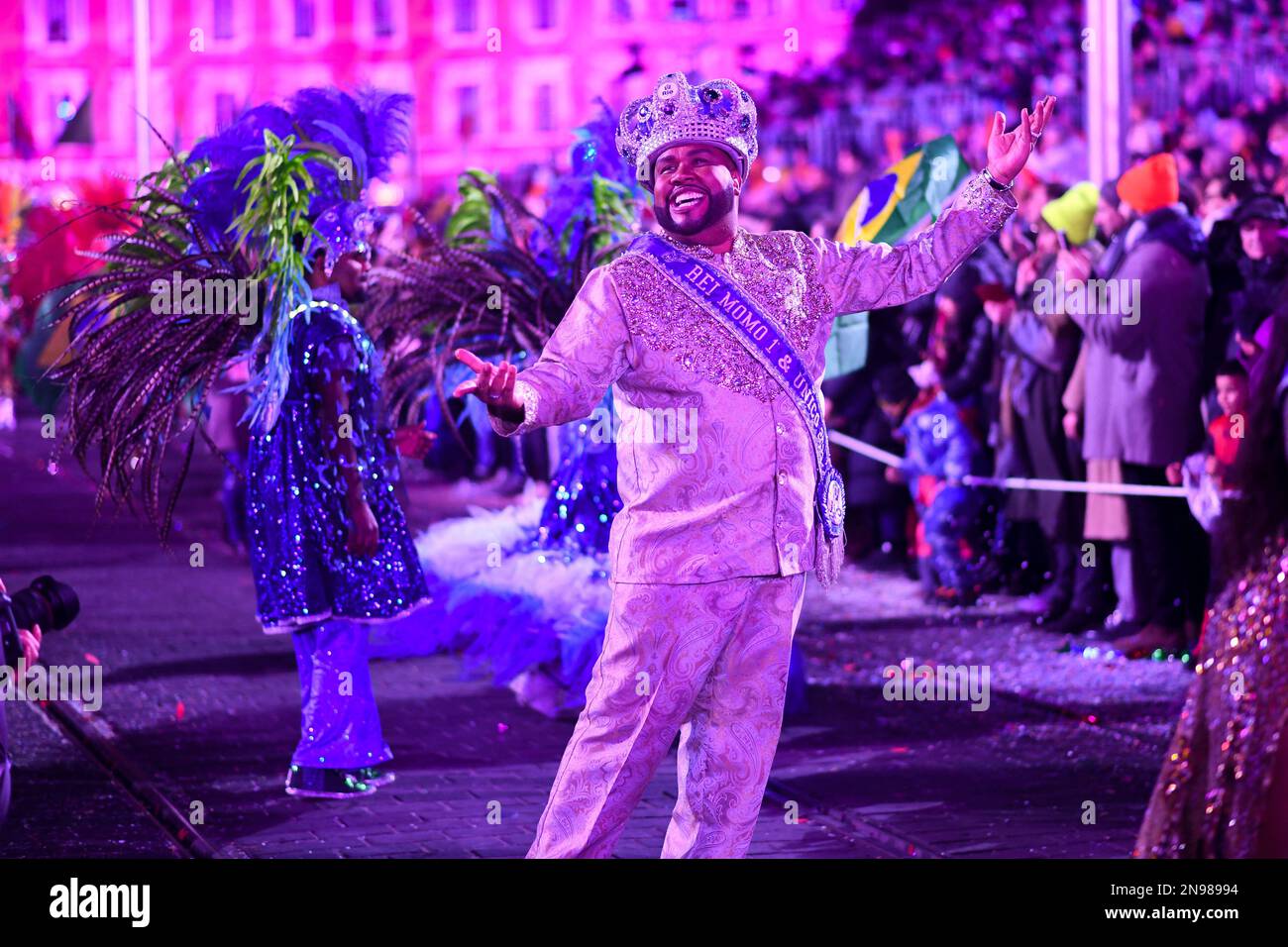 Illuminated ‘Corso carnavalesque’ (day and night) parade of the 150th ...