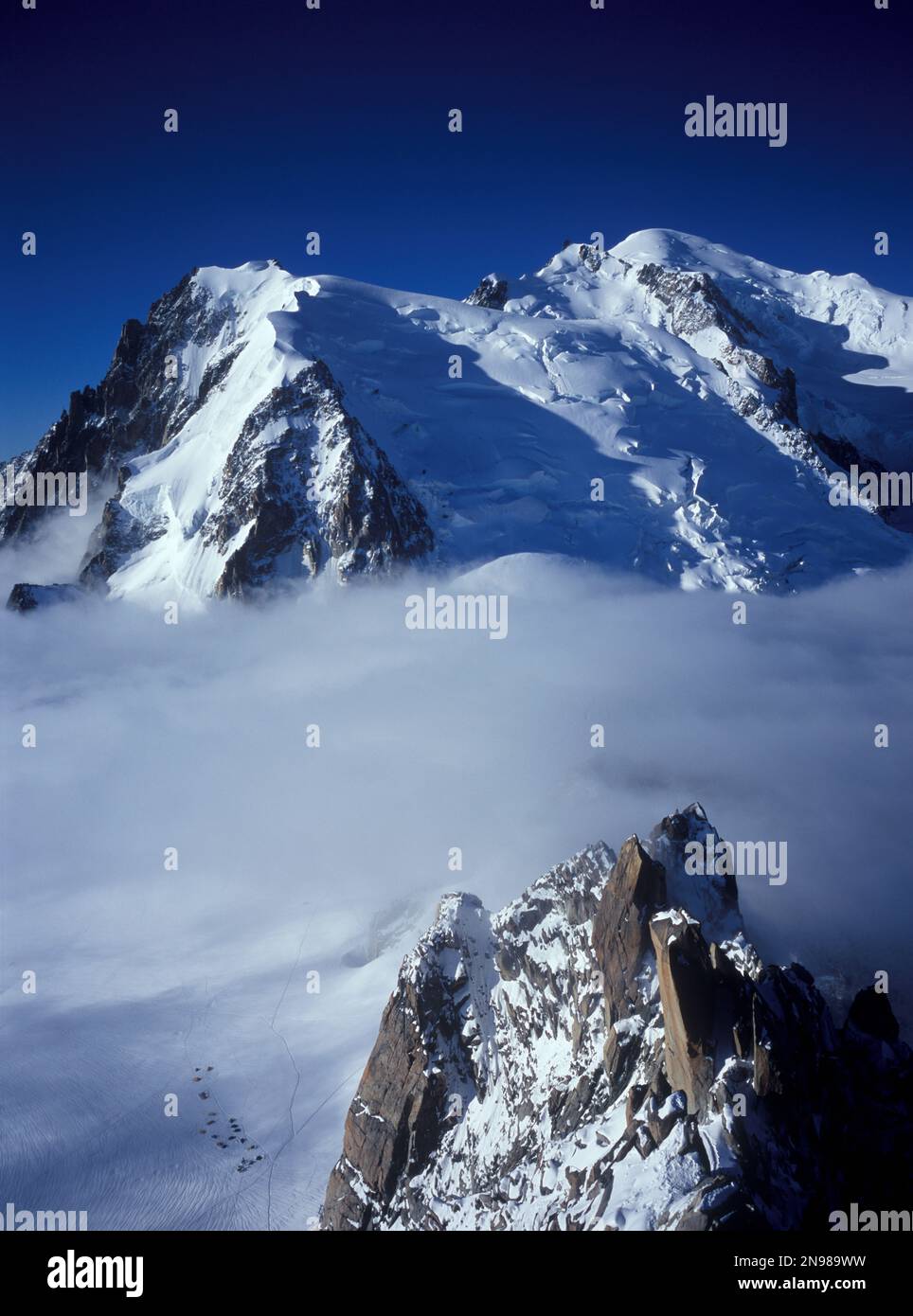 France, the Graian Alps, on which Mont Blanc is the highest, view from ...