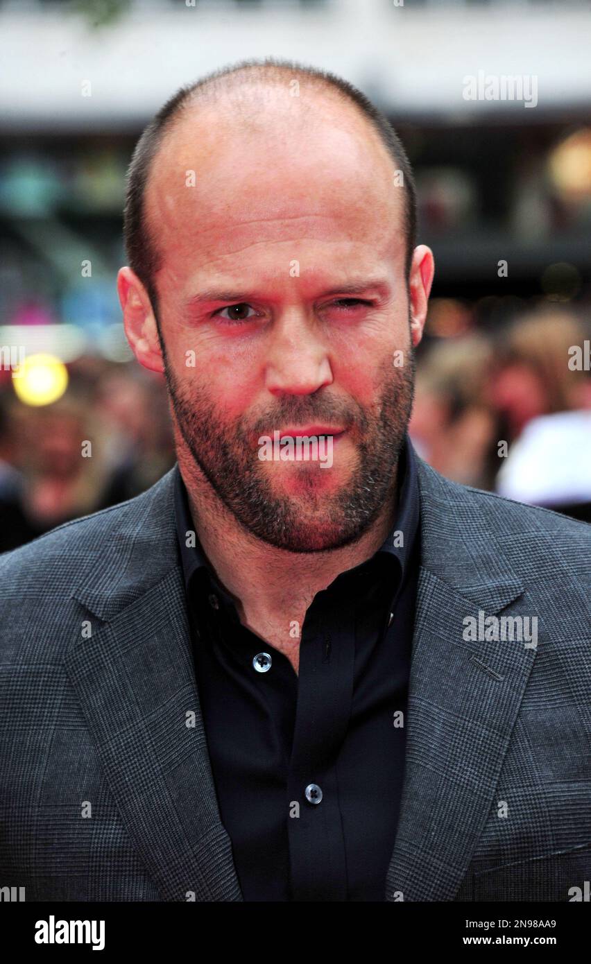 Jason Statham poses at Expendables 2 UK Premiere at Empire Leicester ...