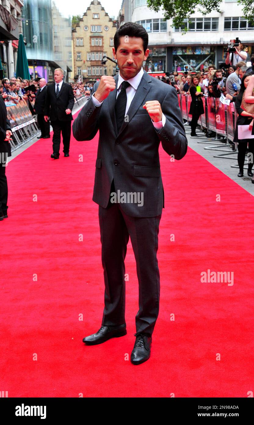 Scott Adkins poses at Expendables 2 UK Premiere at Empire Leicester ...
