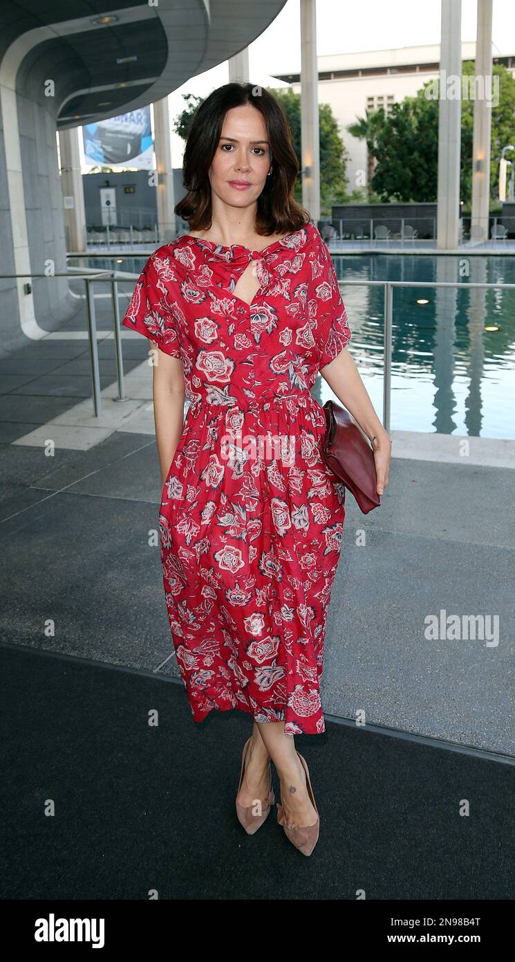 Actress Sarah Paulson poses during the arrivals for the opening night ...