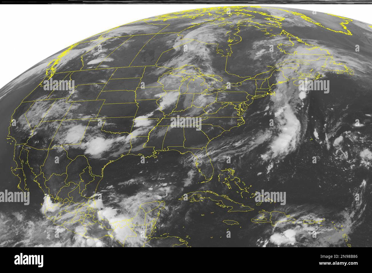 This NOAA satellite image taken Monday, Aug. 13, 2012 at 1:45 AM EDT ...