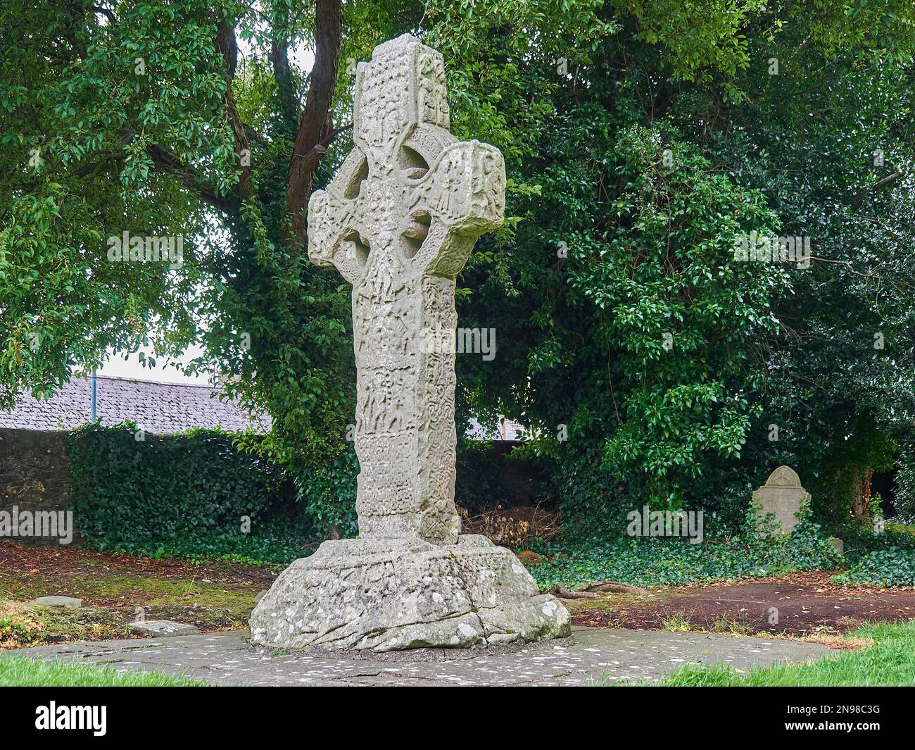 old celtic stone cross as it is typical for Ireland Stock Photo - Alamy