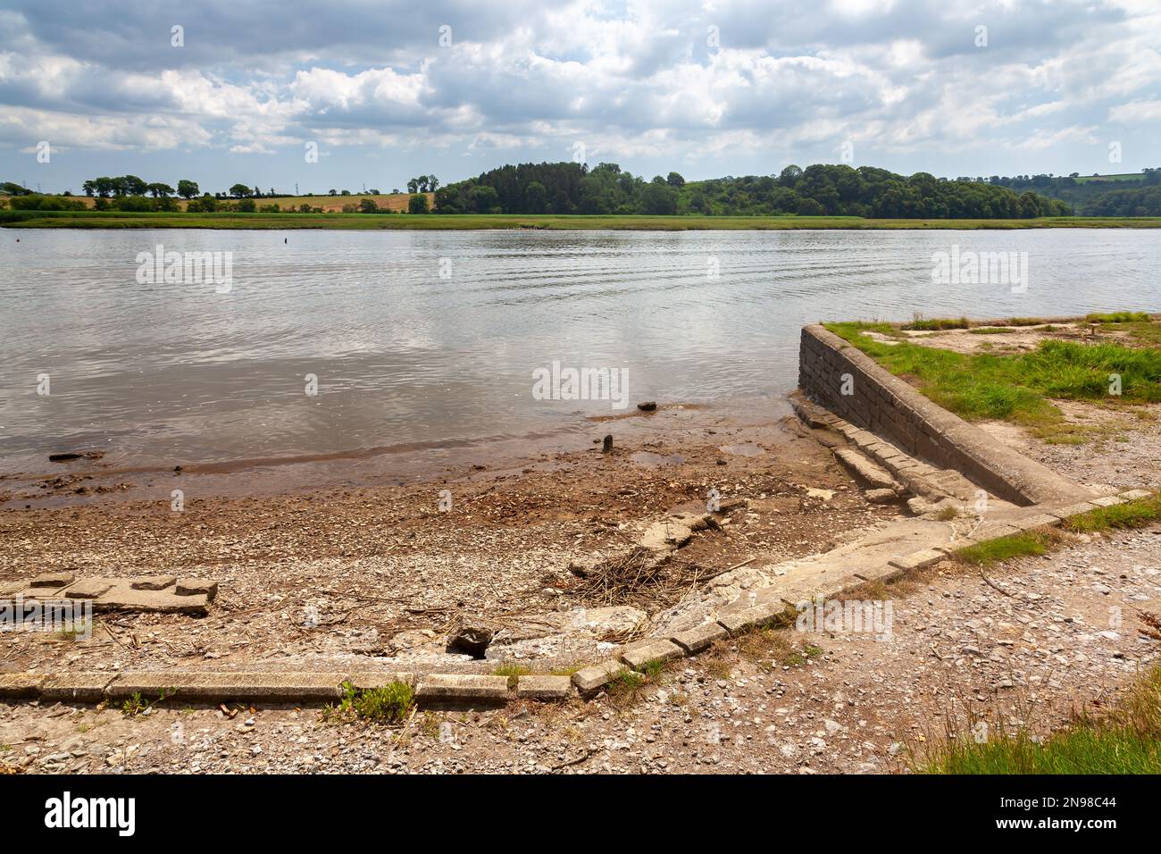 River Tamar at Halton Quay Cornwall England UK Europe Stock Photo - Alamy