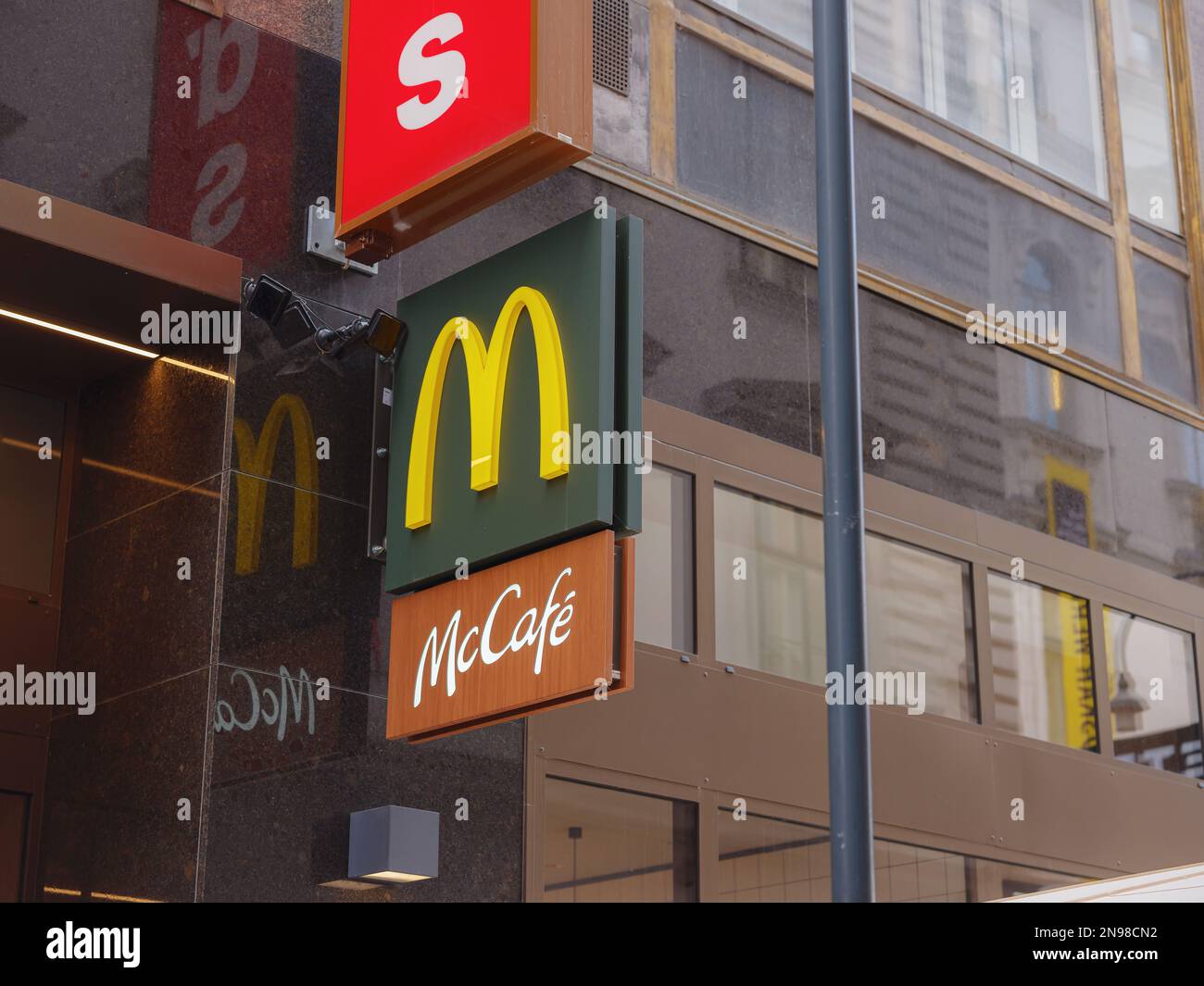 Vienna, Austria - August 7, 2022: McDonald's Restaurant in Munich ...