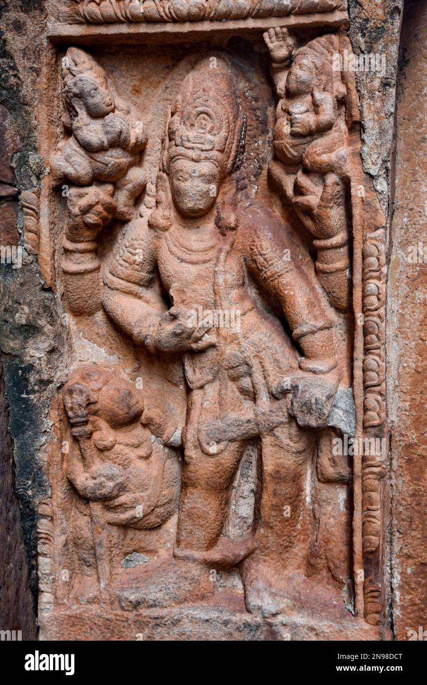 Dvarapala sculpture at one of the entrance doors of Hampi fort in ...