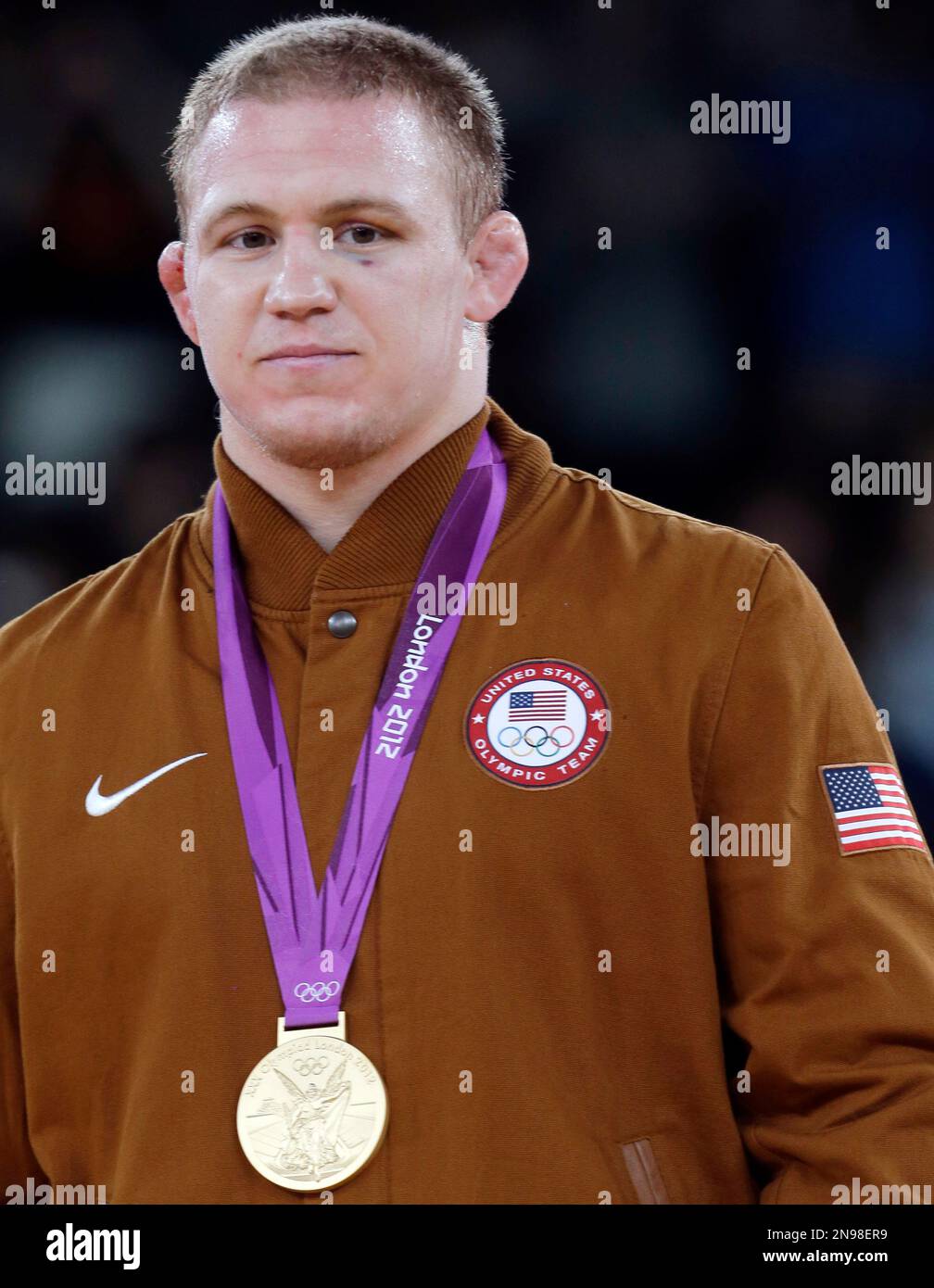 Jacob Stephen Varner of the United States celebrates during the victory ...