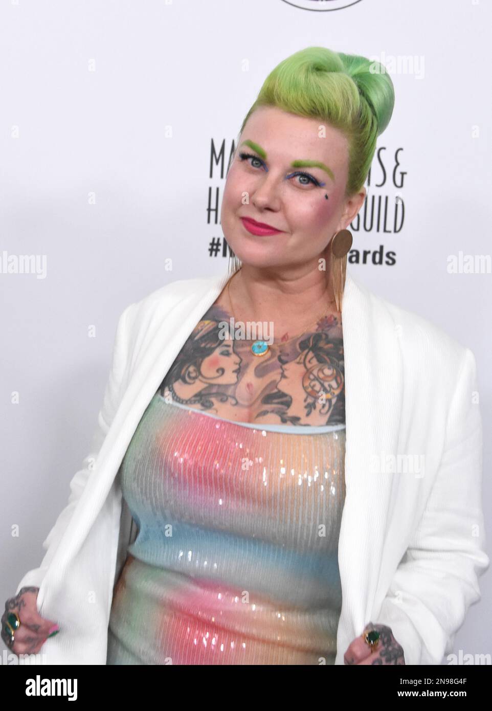 Beverly Hills, California, USA 11th February 2023 Makeup Artist Amy L ...