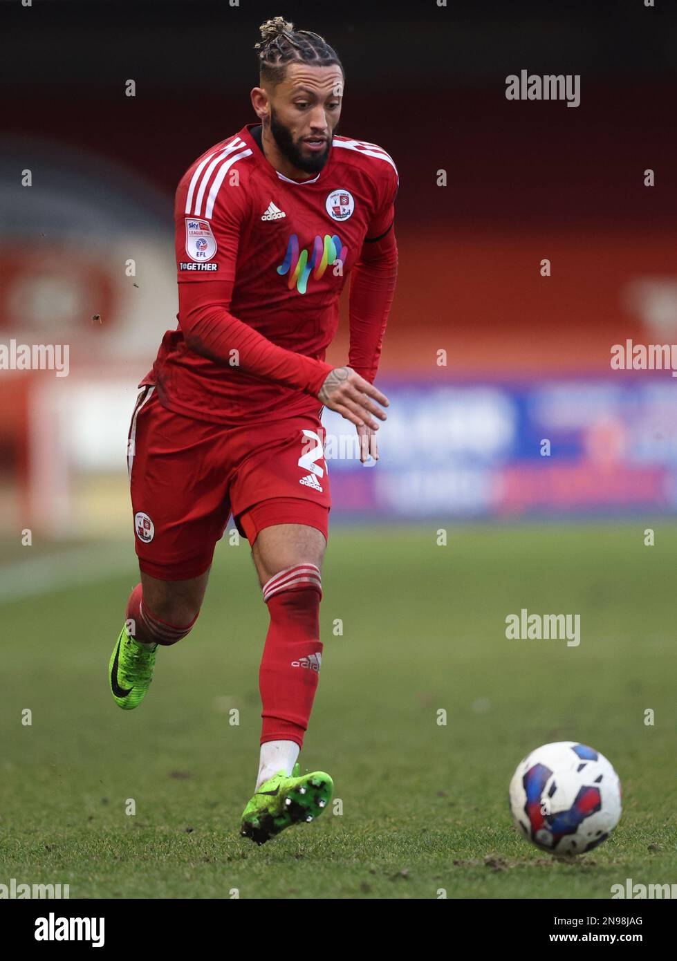 Crawley Town's Kellan Gordan during the EFL League Two match between ...