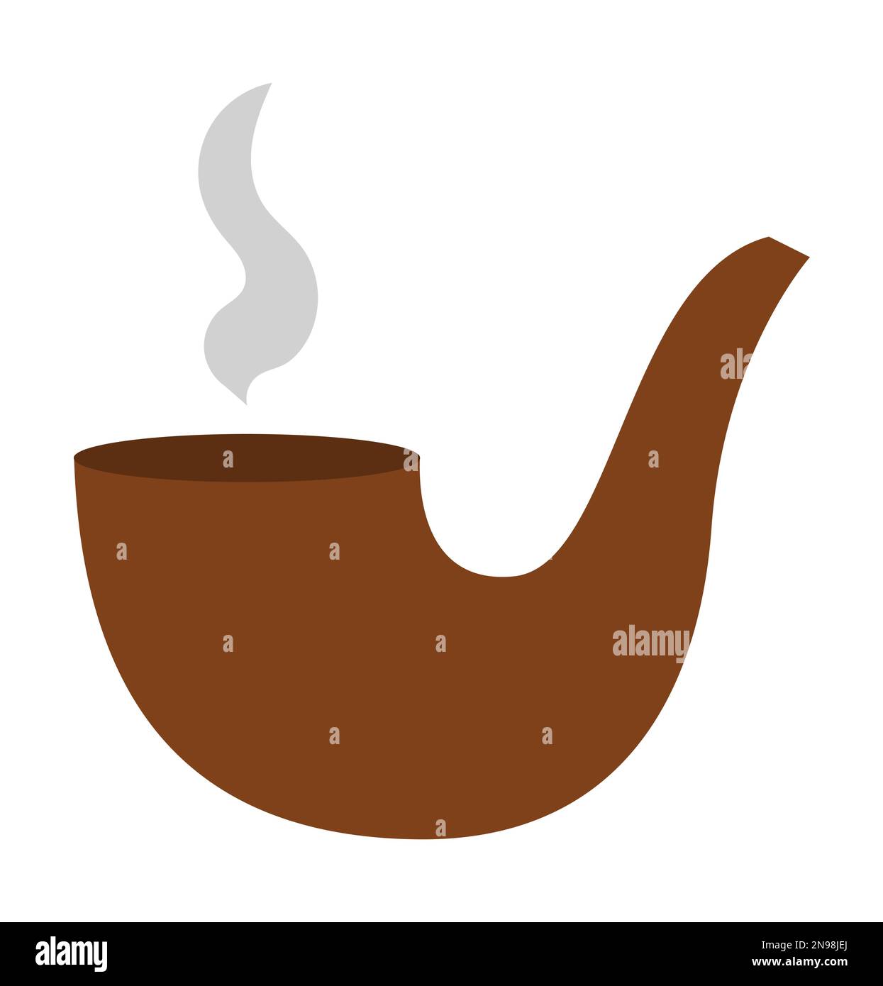 Vector pipe icon. Tobacco smoking element Stock Vector Image & Art - Alamy