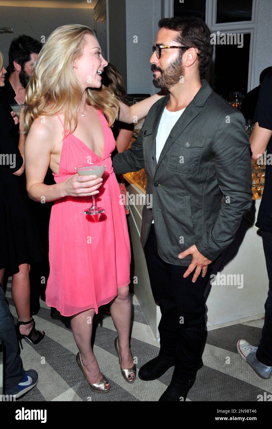 Natalie Dormer, Jeremy Piven poses at OMEGA House presents A Taste of ...