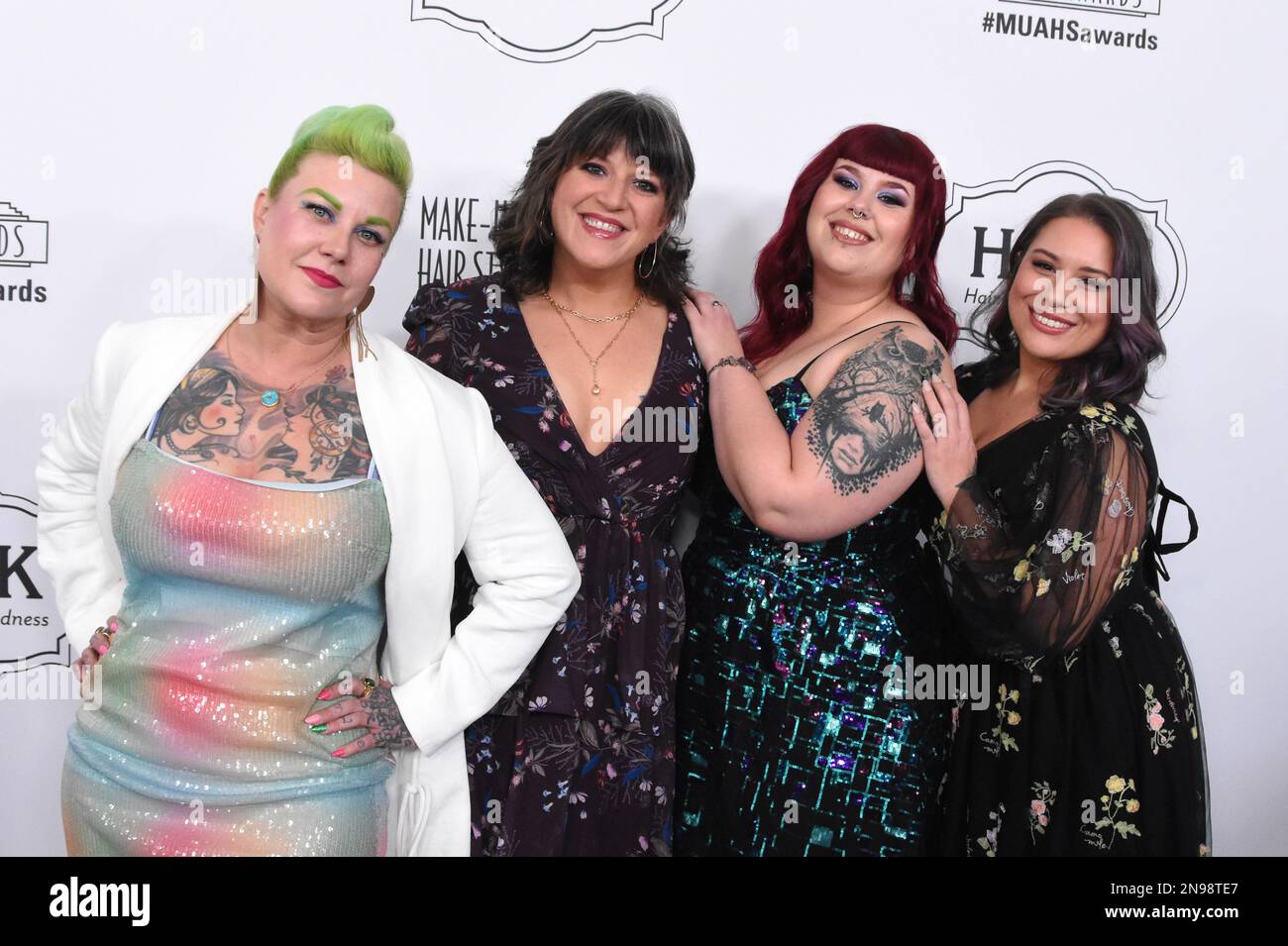 Beverly Hills, California, USA 11th February 2023 (L-R) Makeup Artists ...