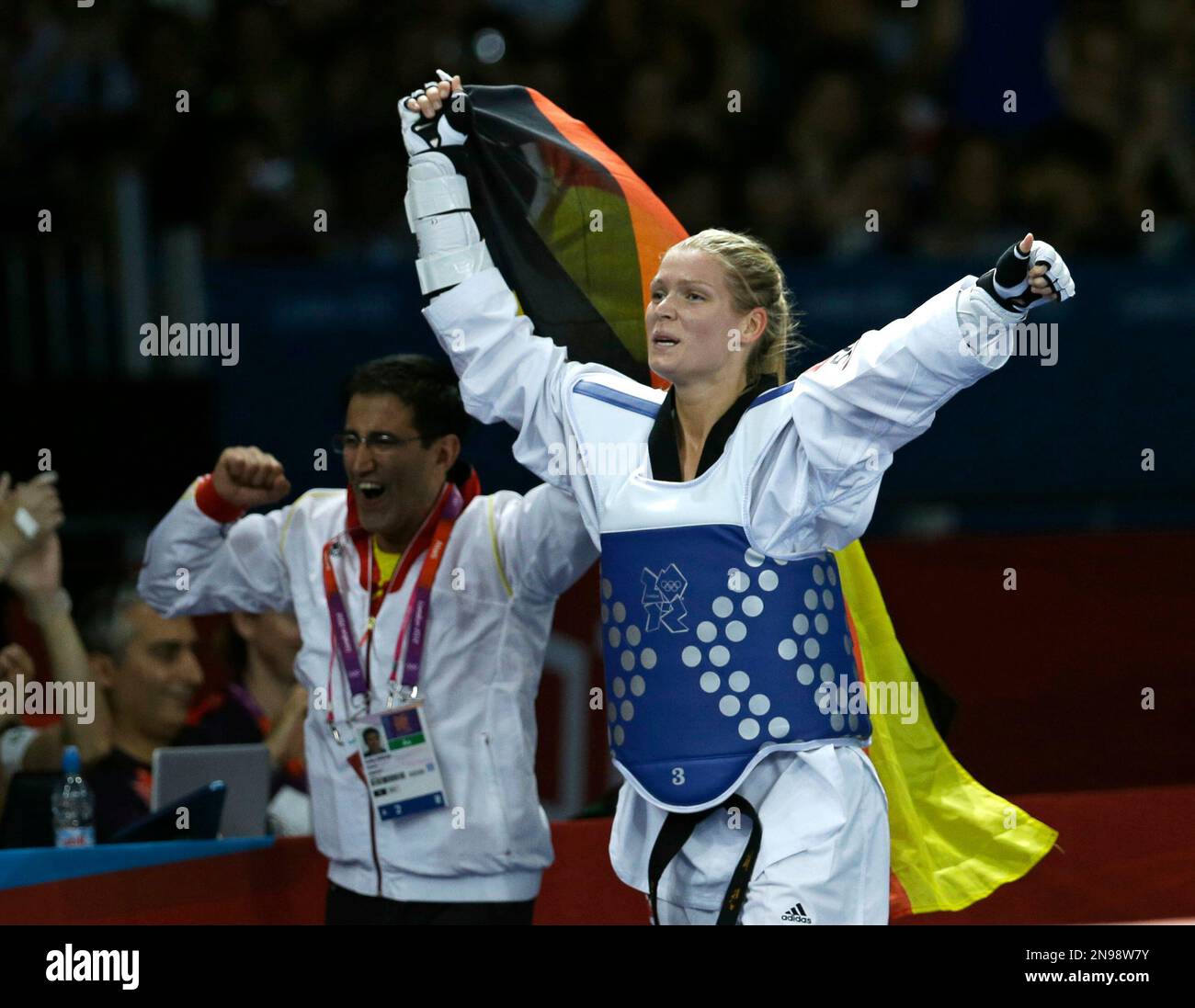 Germany's Helena Fromm celebrates after defeating Australia's Carmen ...
