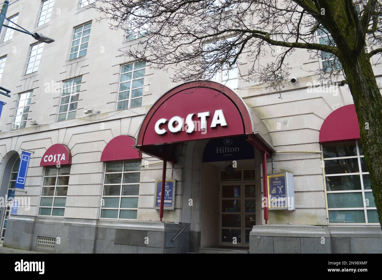31st January 2023, Cardiff, Wales, United Kingdom. Costa Coffee outlet ...