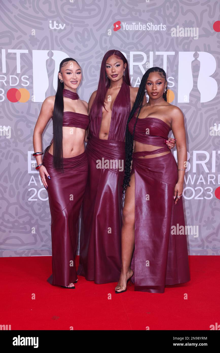 Flo pose for photographers upon arrival at the Brit Awards 2023 in ...