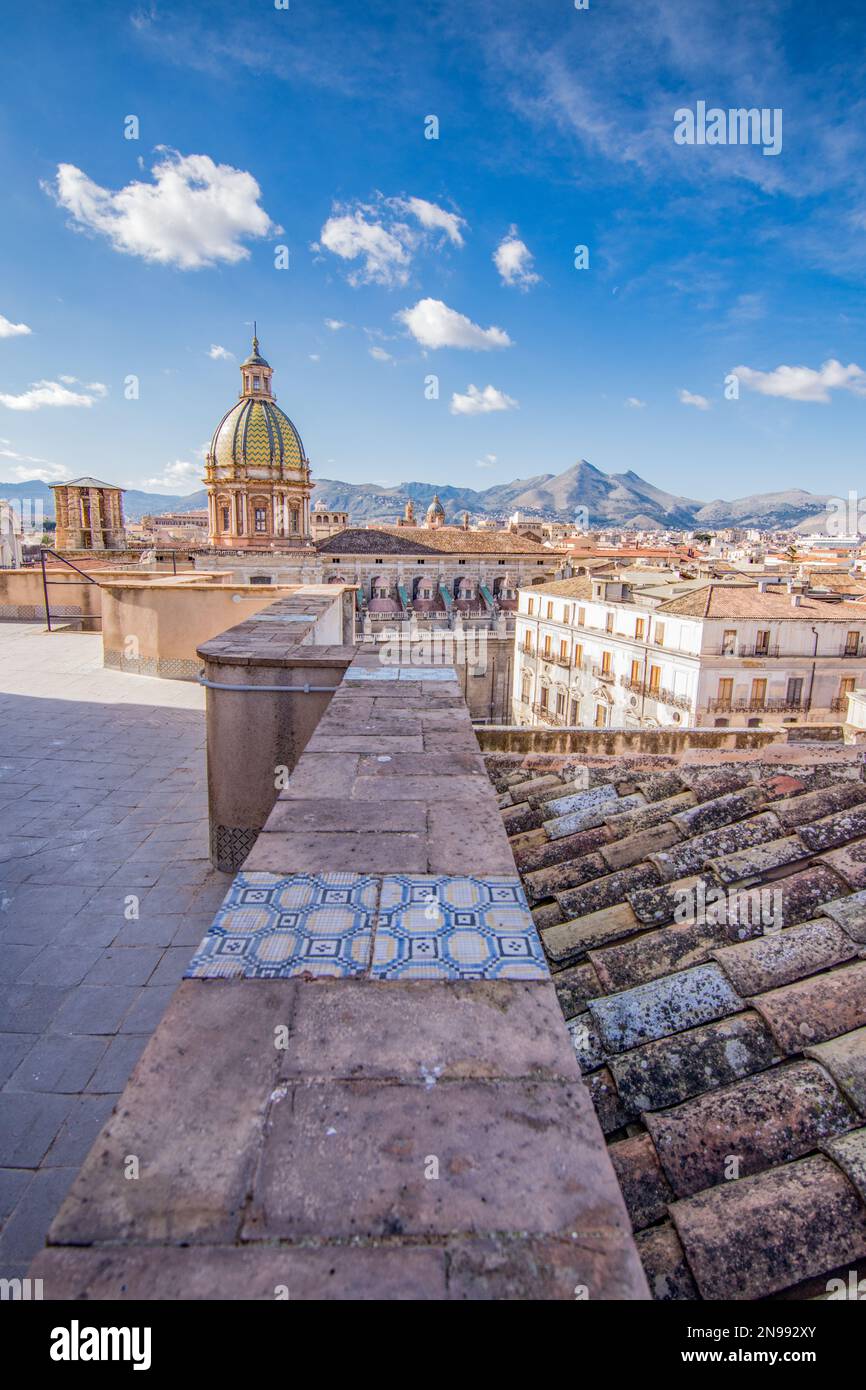 Saint catherines monastery terraces palermo hi-res stock photography ...
