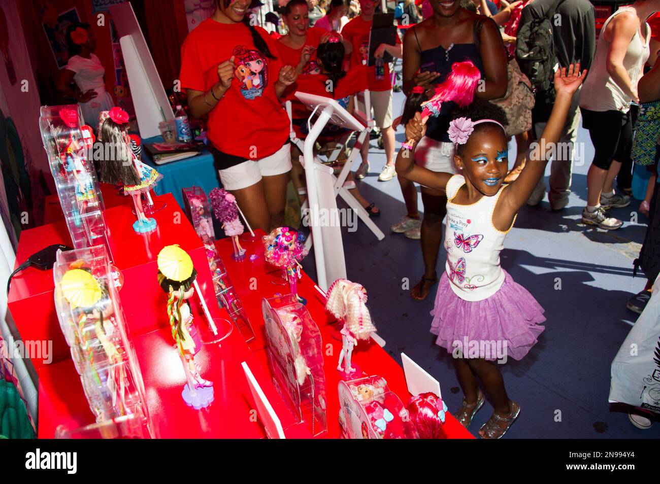 COMMERCIAL IMAGE - One of littlest La Dee Da girls gets her grove on at ...