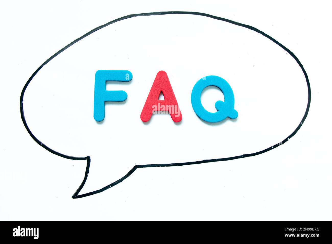 Alphabet letter with word FAQ (Abbreviation of Frequently asked ...