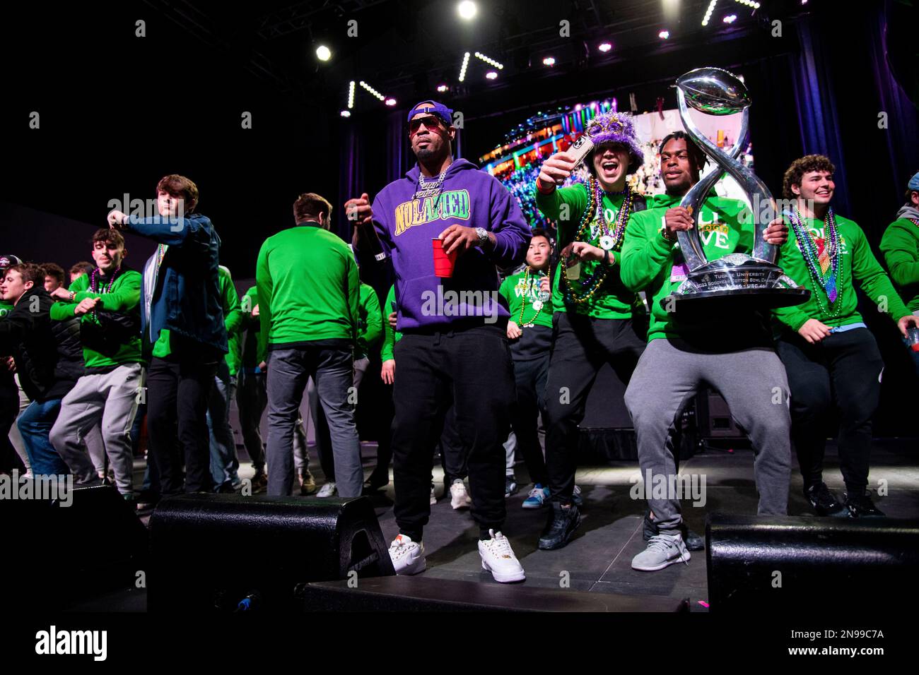 Hot Boy Ronald performs during Shorty Gras presented by the Krewe of Freret at Mardi Gras World ...