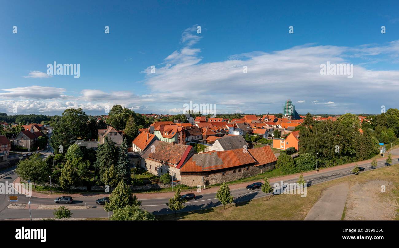 Aerial photos from Harzgerode in the Harz Mountains Stock Photo - Alamy