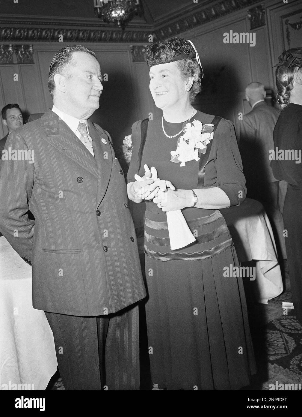 Francis Forde and his wife are shown in New York, May 30, 1945. (AP ...