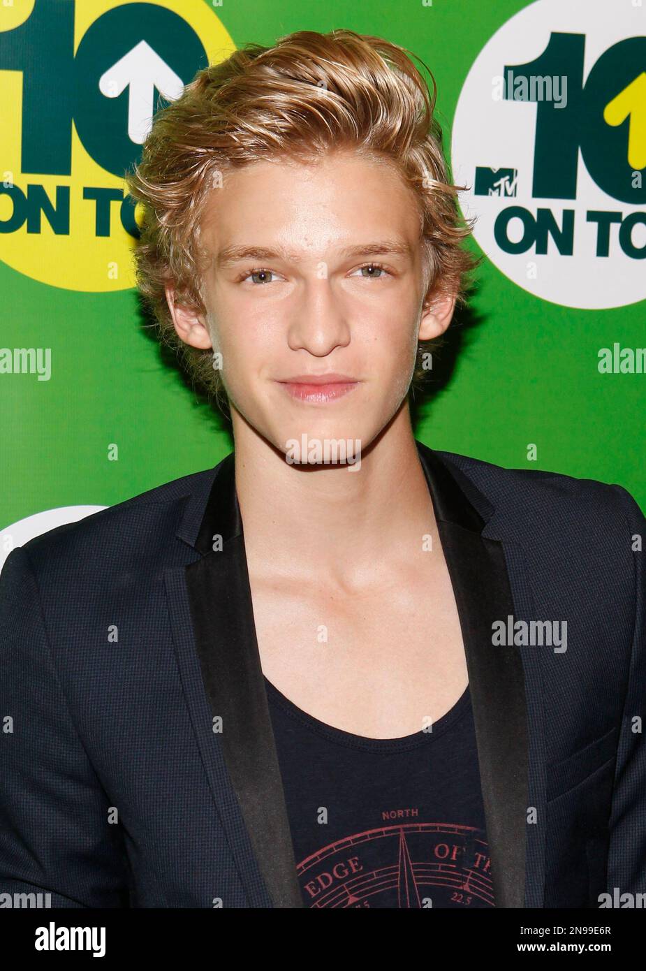 Australian singer Cody Simpson poses during a taping of MTV's "10 On ...